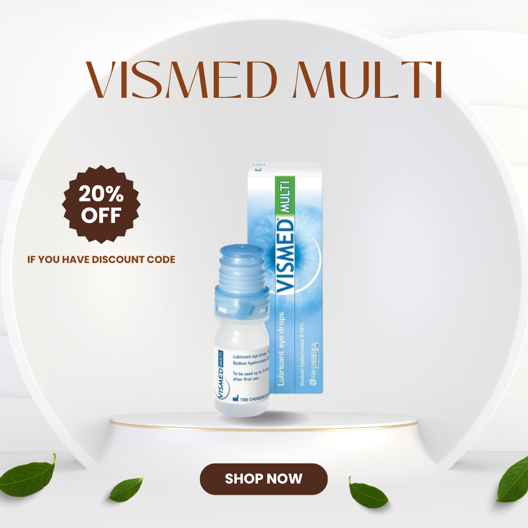 Vismed Multi Eyedrops (0.18% Sodium hyaluronate and Essential Ions ...